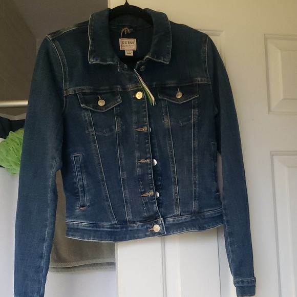 Guess | Jackets & Coats | Guess Blue Jean Jacket Classic Denim Style ...